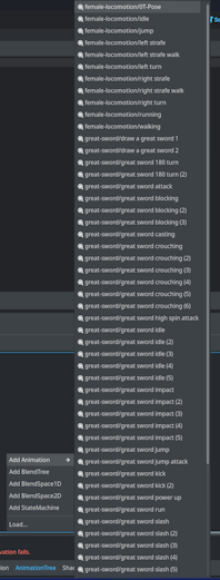 Add a scrollbox with Filter field to 'Add Animation' lists in AnimationTree · Issue #7278 ...