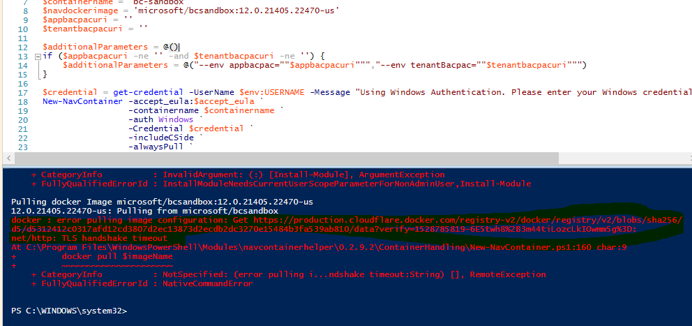 Pulling Image Issue · Issue 210 · Microsoft Nav Docker · Github