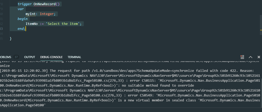 OnNewRecord wrong signature · Issue #4966 · microsoft/AL · GitHub