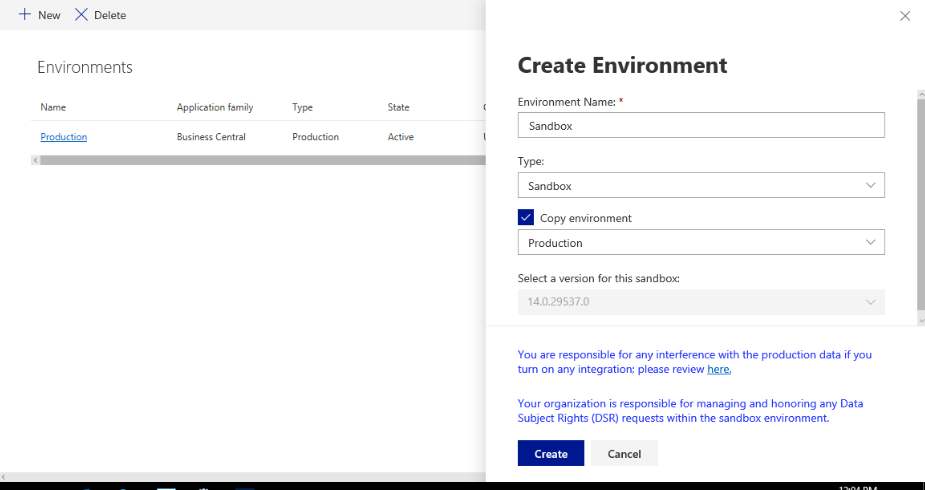 Sandbox creation from Admin Center · Issue #5038 · microsoft/AL · GitHub