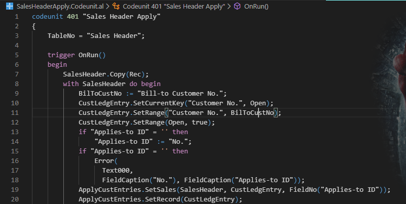 [EventRequest] SalesHeaderApply.Codeunit.al (codeunit 401 "Sales Header Apply") · Issue #7633 ...
