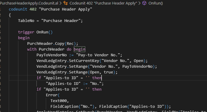 [EventRequest] PurchaseHeaderApply.Codeunit.al (codeunit 402 "Purchase Header Apply") · Issue ...
