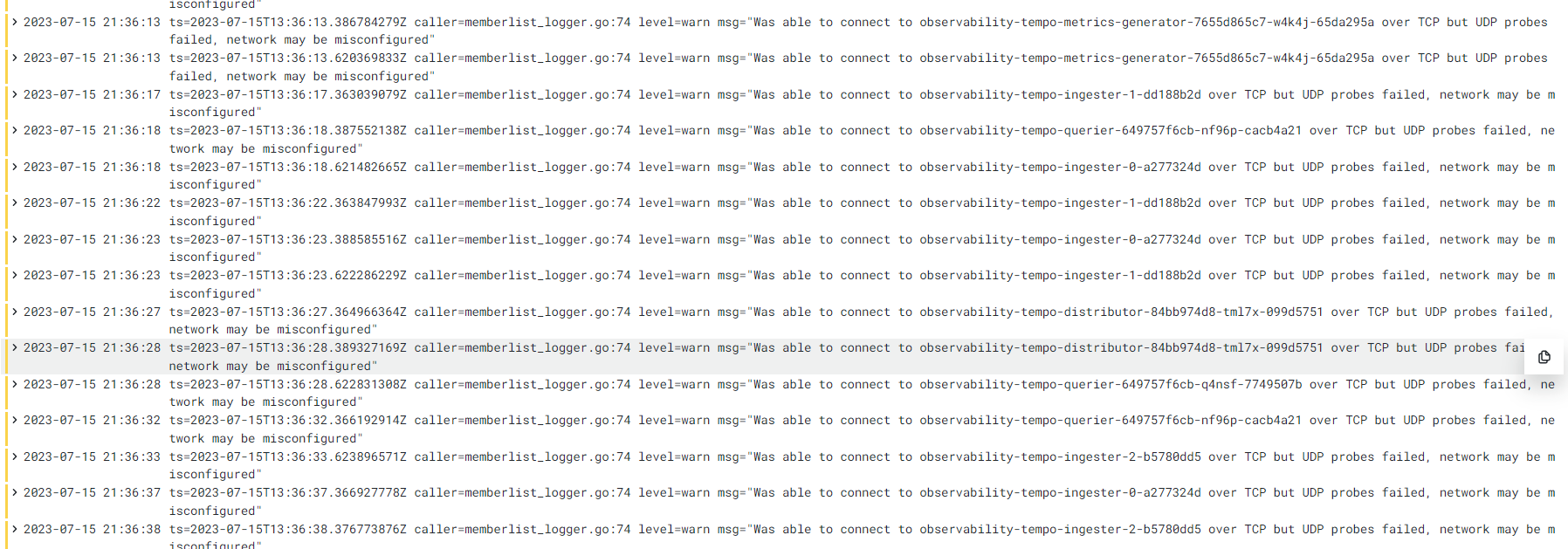 Queriers lost connection to Query Frontend after a couple of days · Issue #2692 · grafana/tempo ...