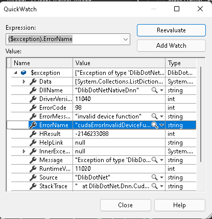 getting "cudaErrorInvalidDeviceFunction" · Issue #181 · takuya-takeuchi/FaceRecognitionDotNet ...