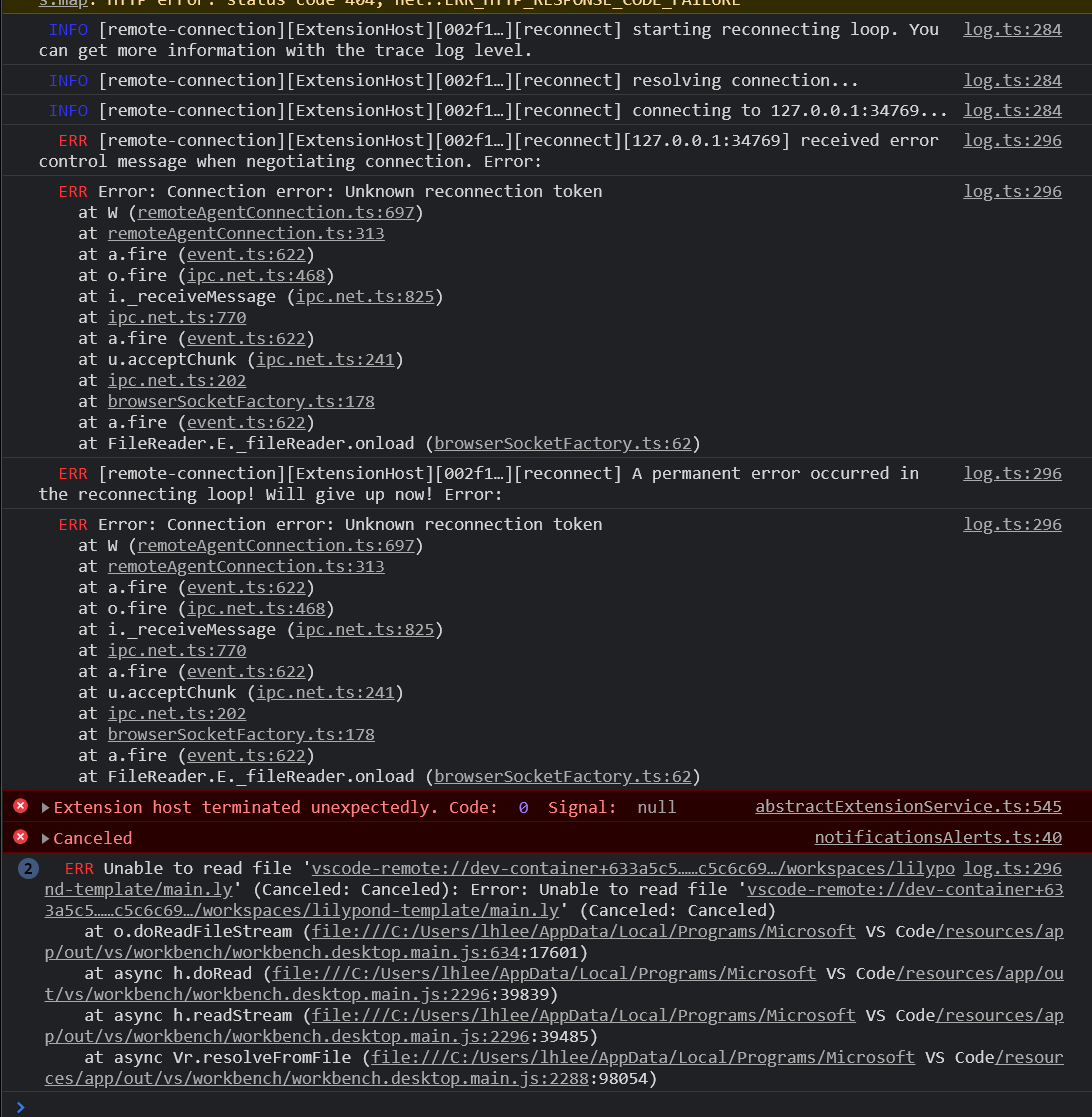 devcontainer crashes with no useful logs · Issue #5054 · microsoft ...