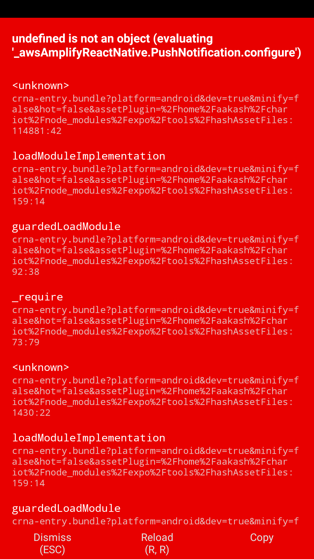 Getting Undefined Error For Push Notification · Issue 1778 · Aws Amplifyamplify Js · Github