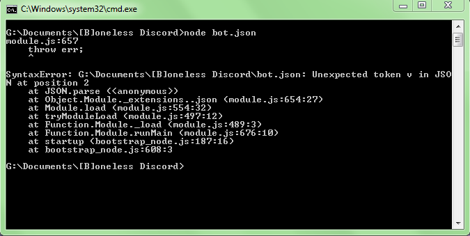 Unexpected Token Error · Issue 37 · Renesanszdiscord Greeter Bot