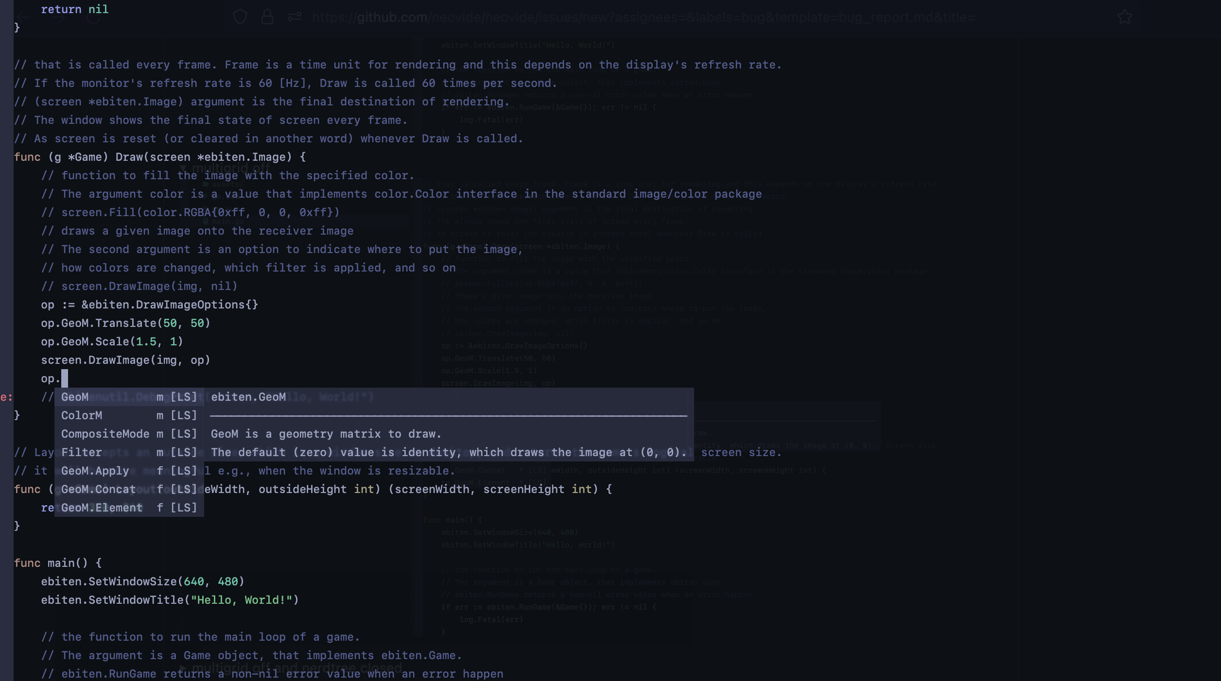 popups are overlapping when multigrid is enabled · Issue #1393 · neovide/neovide · GitHub