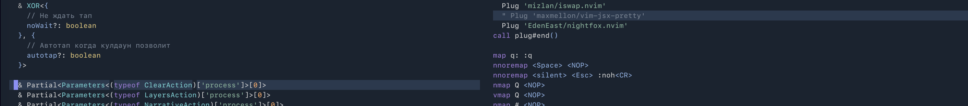 bug: Brackets under cursorline are not highlighted correctly · Issue #313 · EdenEast/nightfox ...