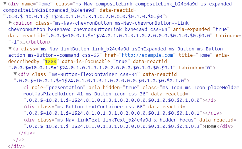 Accessibility Button Default Button Has Invalid Aria Attribute Value · Issue 1176 · Microsoft