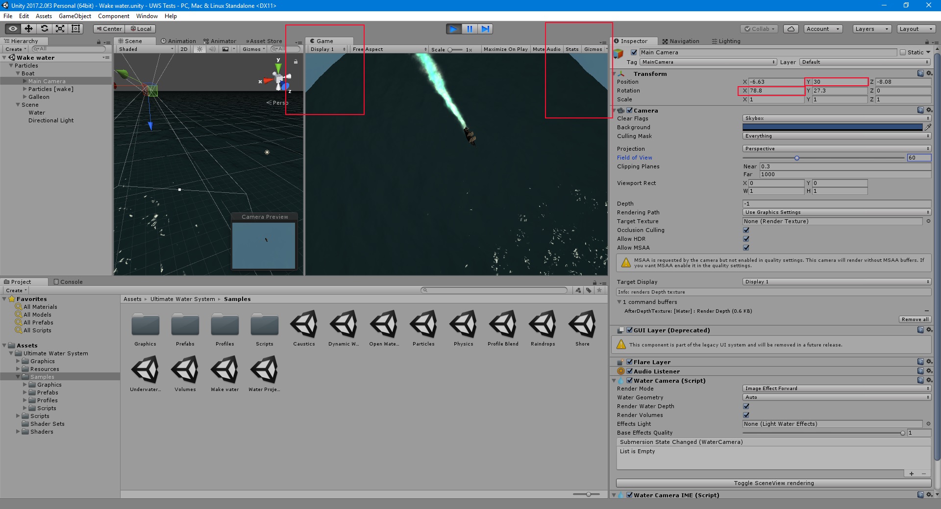 Water rendering issue with camera facing down · Issue #25 · Moonlit-Games/Ultimate-Water-System ...