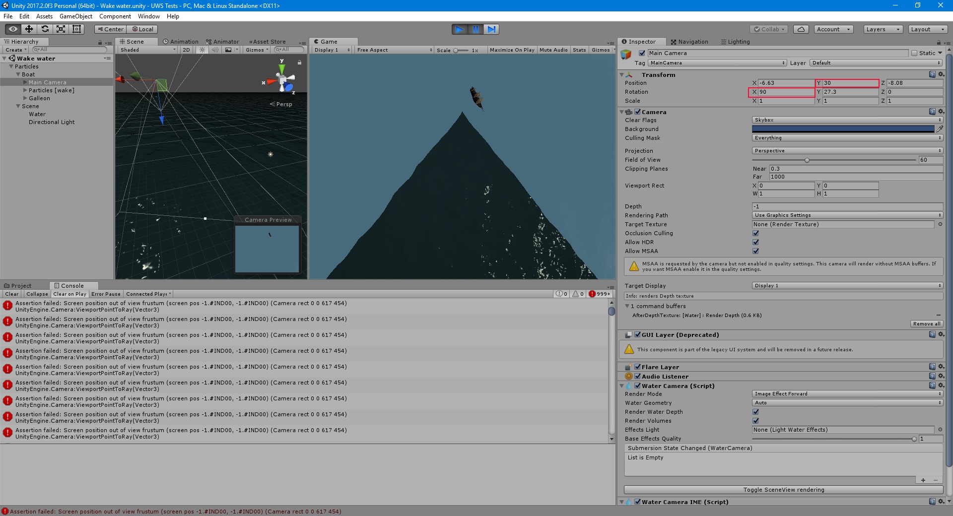 Water rendering issue with camera facing down · Issue #25 · Moonlit-Games/Ultimate-Water-System ...