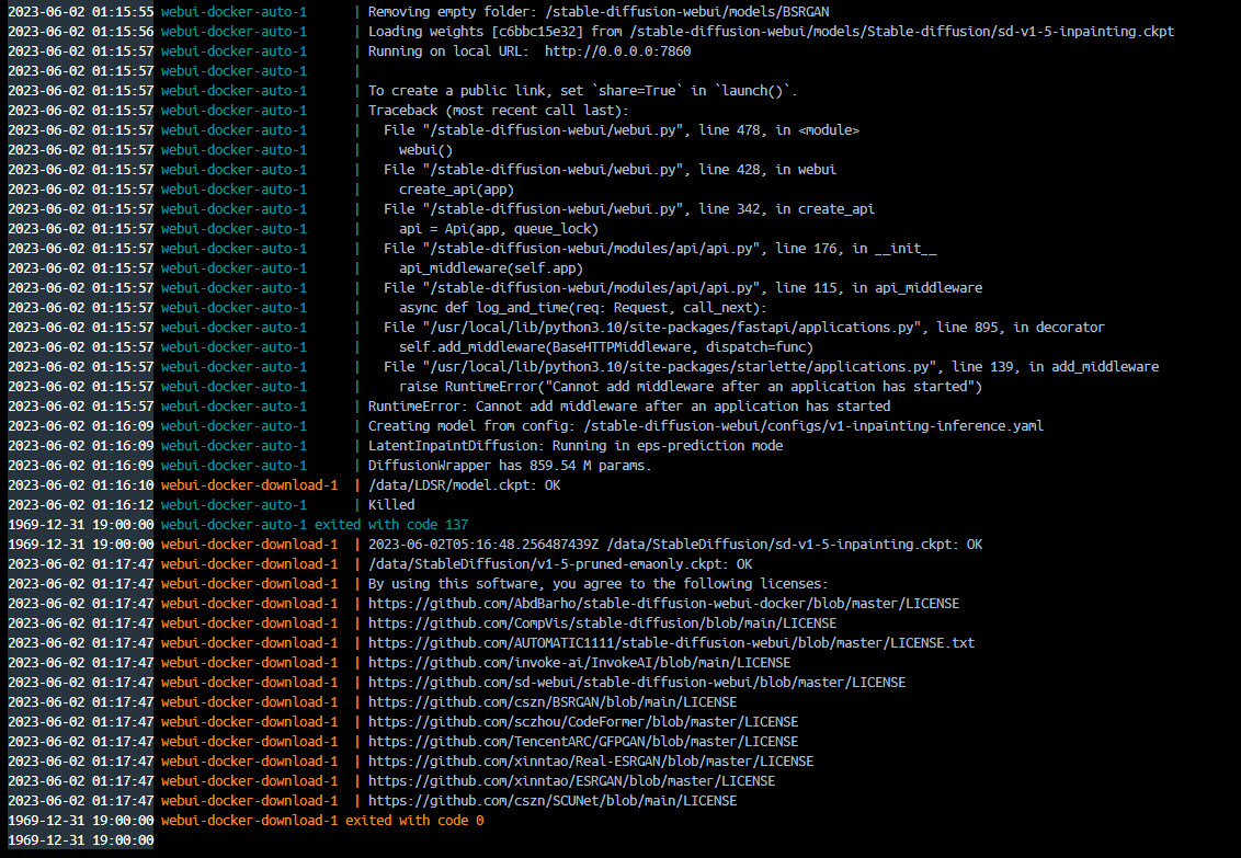 Connection errored out everytime I try starting it. · Issue #496 · AbdBarho/stable-diffusion ...
