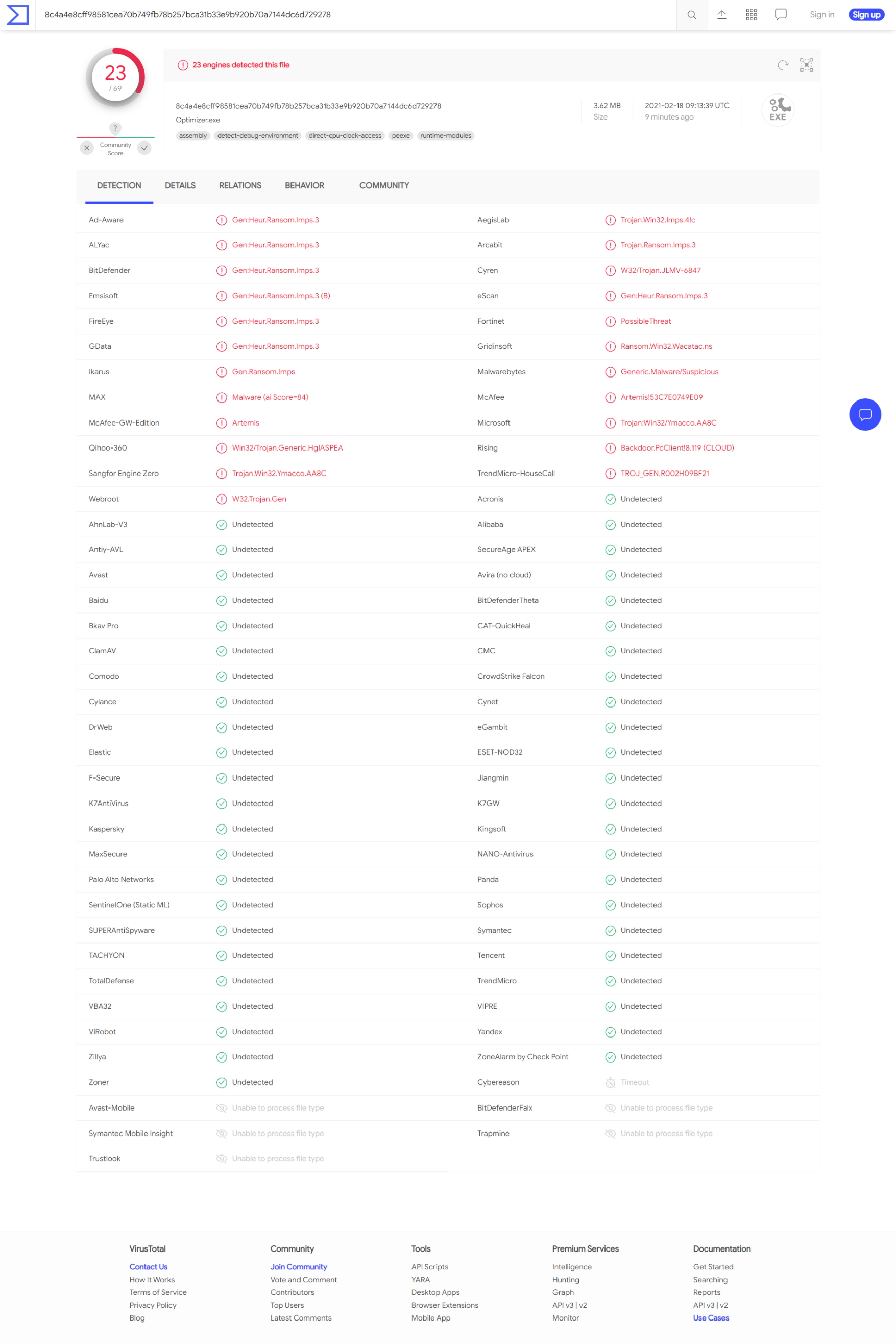 24 engines detected this file · Issue #24 · hellzerg/optimizer · GitHub