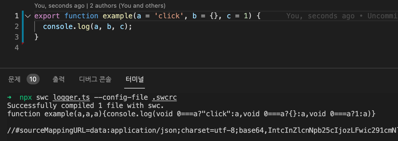 bug(minify): parameters with default value minified to same name · Issue #2022 · swc-project/swc ...
