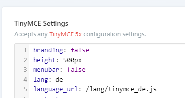 Change language · Issue #7 · SoleGraphics/Statamic-TinyMCE-Field-Type · GitHub