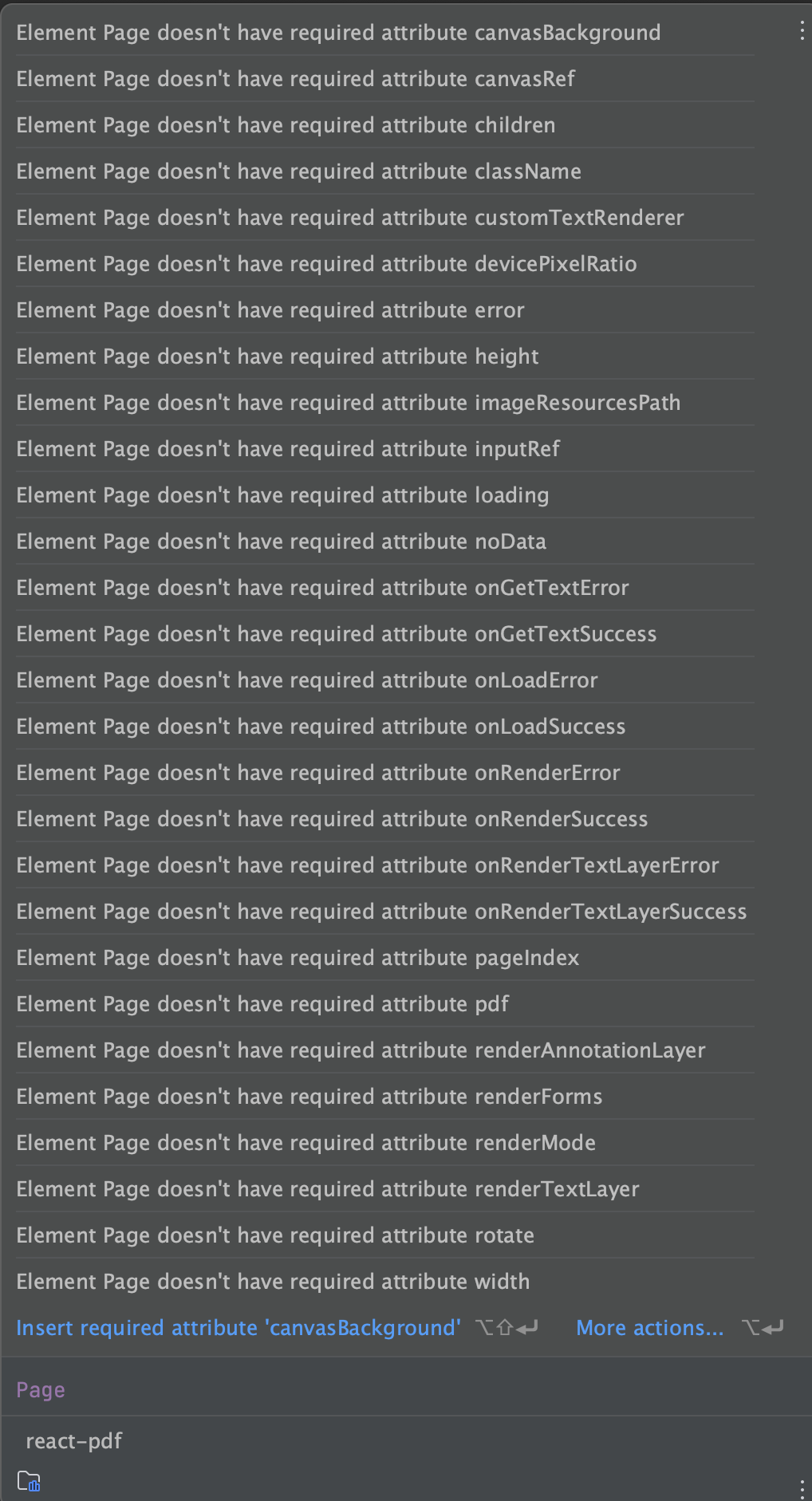 Incorrect types exported for Page component · Issue #1542 · wojtekmaj/react-pdf · GitHub