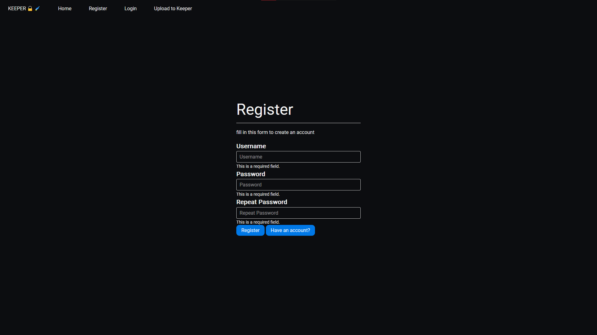 GitHub - 0xRar/Keeper-System: A Basic front-end was originally made for Urchinsec Summer CTF 2022.