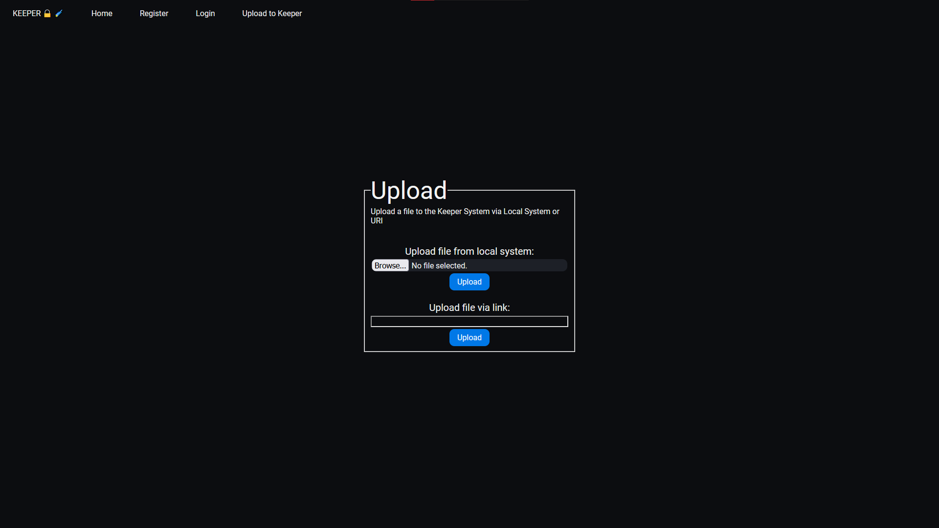 GitHub - 0xRar/Keeper-System: A Basic front-end was originally made for Urchinsec Summer CTF 2022.