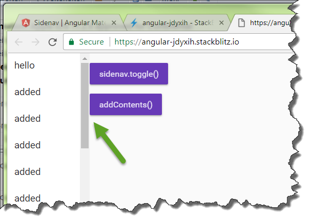 Issue with Sidenav and scrollbar · Issue #9601 · angular/components · GitHub