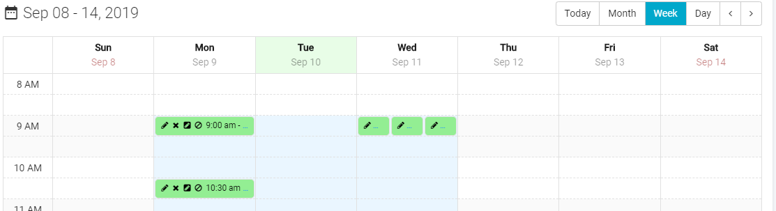 Table days headers does not update when scrolling horizontally on weekly display · Issue #1087 ...