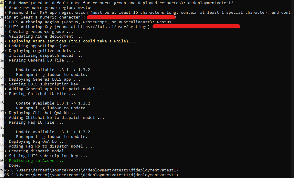 Deployment Fails to Complete - Hangs on Publishing to Azure... · Issue #2116 · microsoft ...