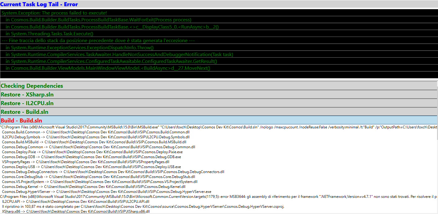 Error during installation · Issue #1044 · CosmosOS/Cosmos · GitHub