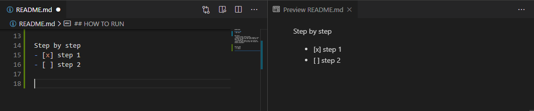 README Preview doesn't supports checkboxes · Issue #103441 · microsoft/vscode · GitHub