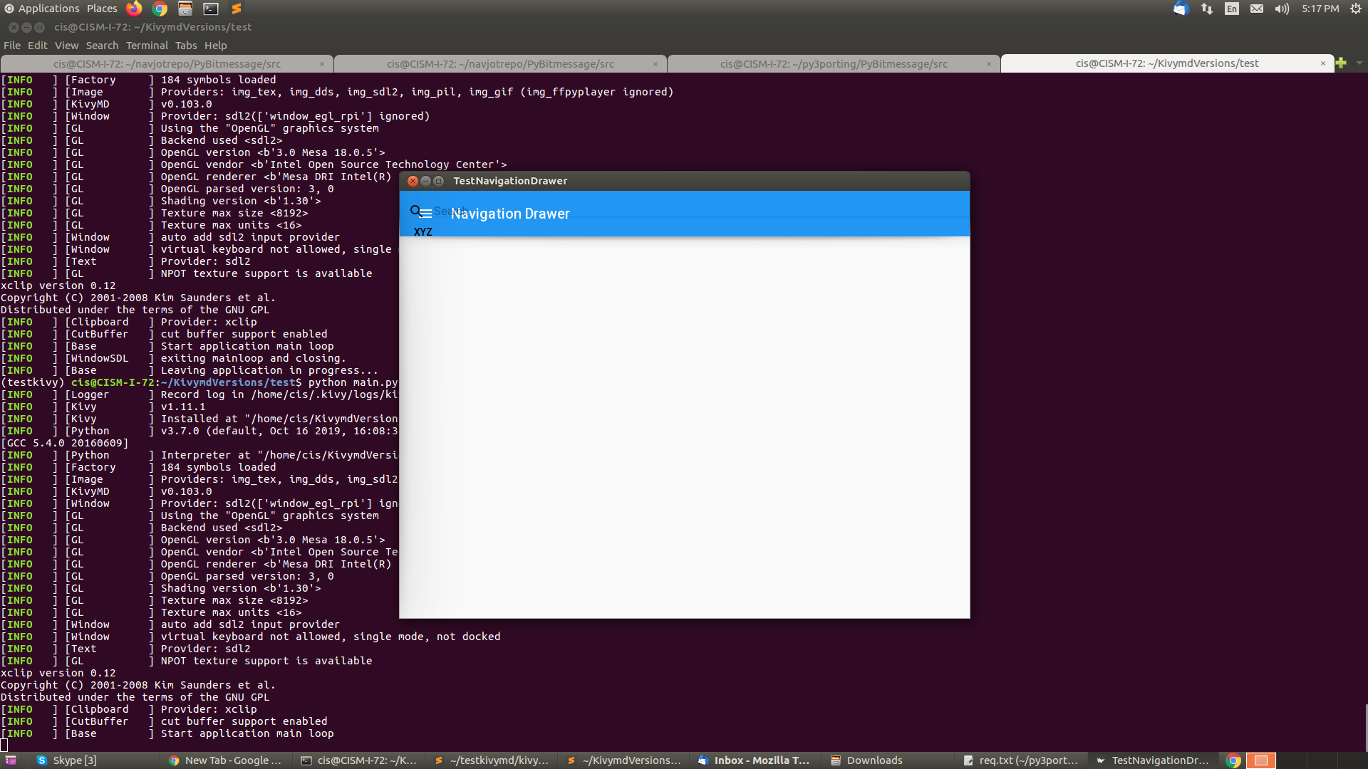 Navigation drawer and search bar overlapping issue · Issue #163 · kivymd/KivyMD · GitHub