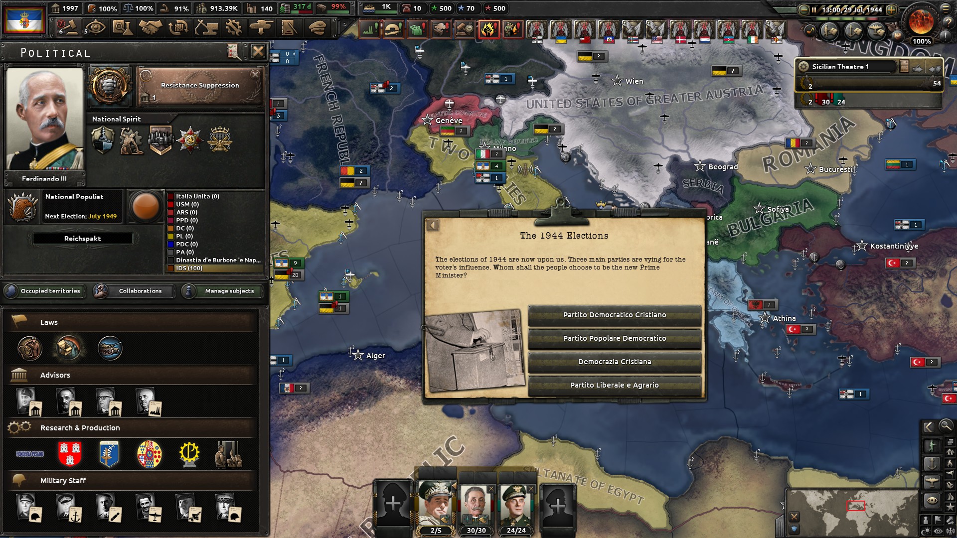 SIC - Integralist Two Sicilies suddenly gets an election in 1944 ...
