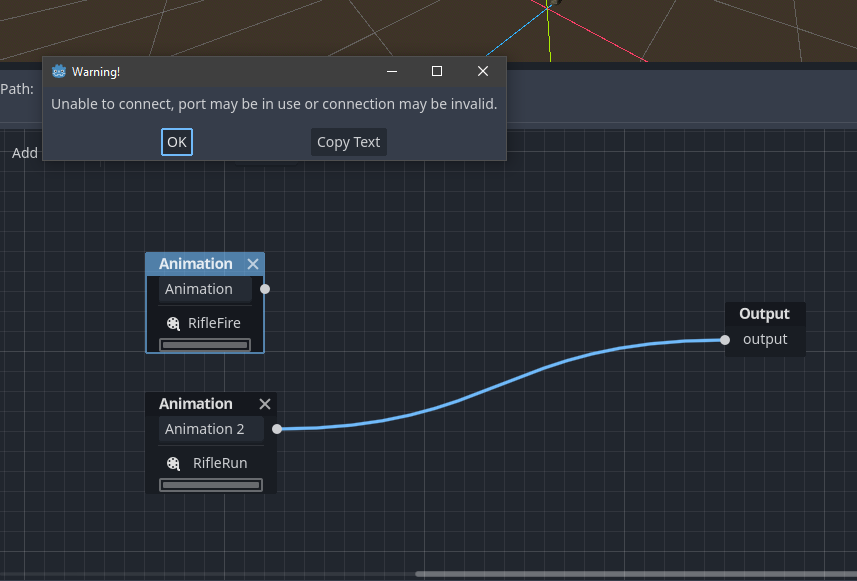 AnimationTree can't replace one connection with another of the same type. · Issue #66073 ...