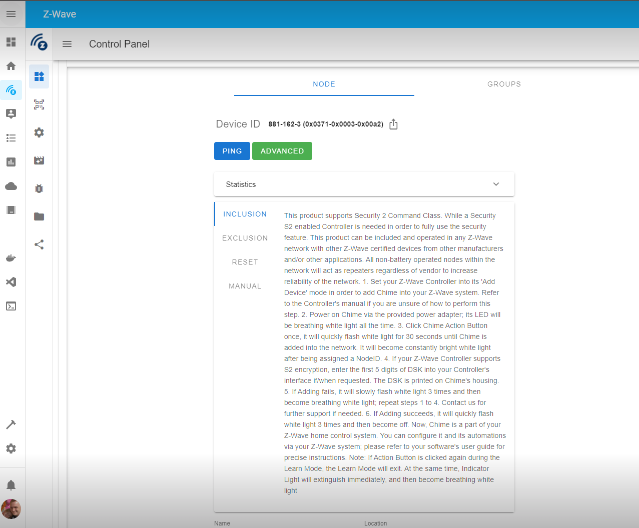 Move the inclusion information to a seperate tab · Issue #2197 · zwave-js/zwave-js-ui · GitHub