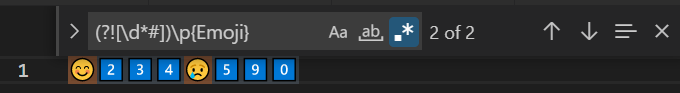 Regex Search Errors With Unicode Character Class Escape Lookaround · Issue 166828 · Microsoft