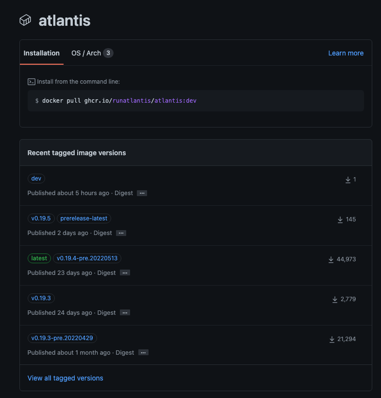 Released Pre-Release Tag without prefix · Issue #2297 · runatlantis/atlantis · GitHub