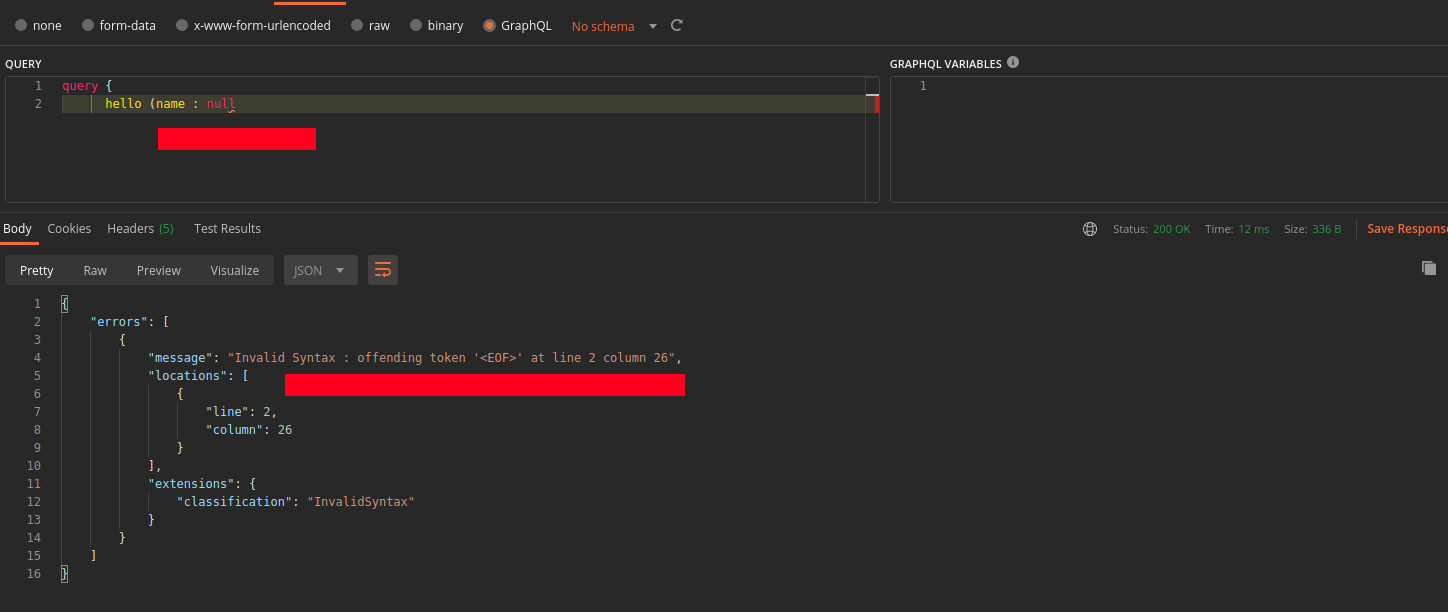 How To Handle Graphql Query Validation Error In Spring Boot · Issue 415 · Spring Projects