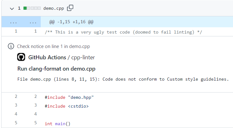 【开源自荐】C/C++ 代码格式化和静态分析检查的一站式工作流 Cpp Linter · Issue #2530 · 521xueweihan/HelloGitHub · GitHub