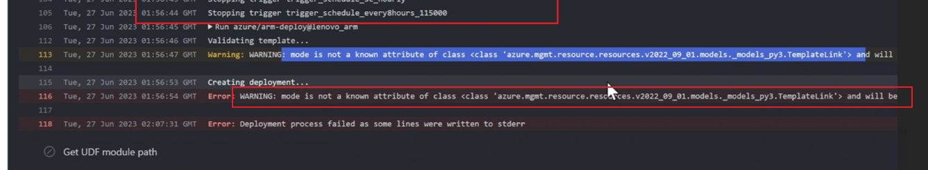 Using Latest Version To Deploy Azure Template Spec And Error Prompts For Templatelink Parameter