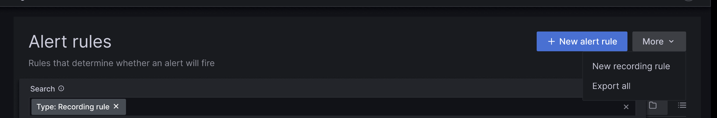 Alert list view: action buttons · Issue #68093 · grafana/grafana · GitHub