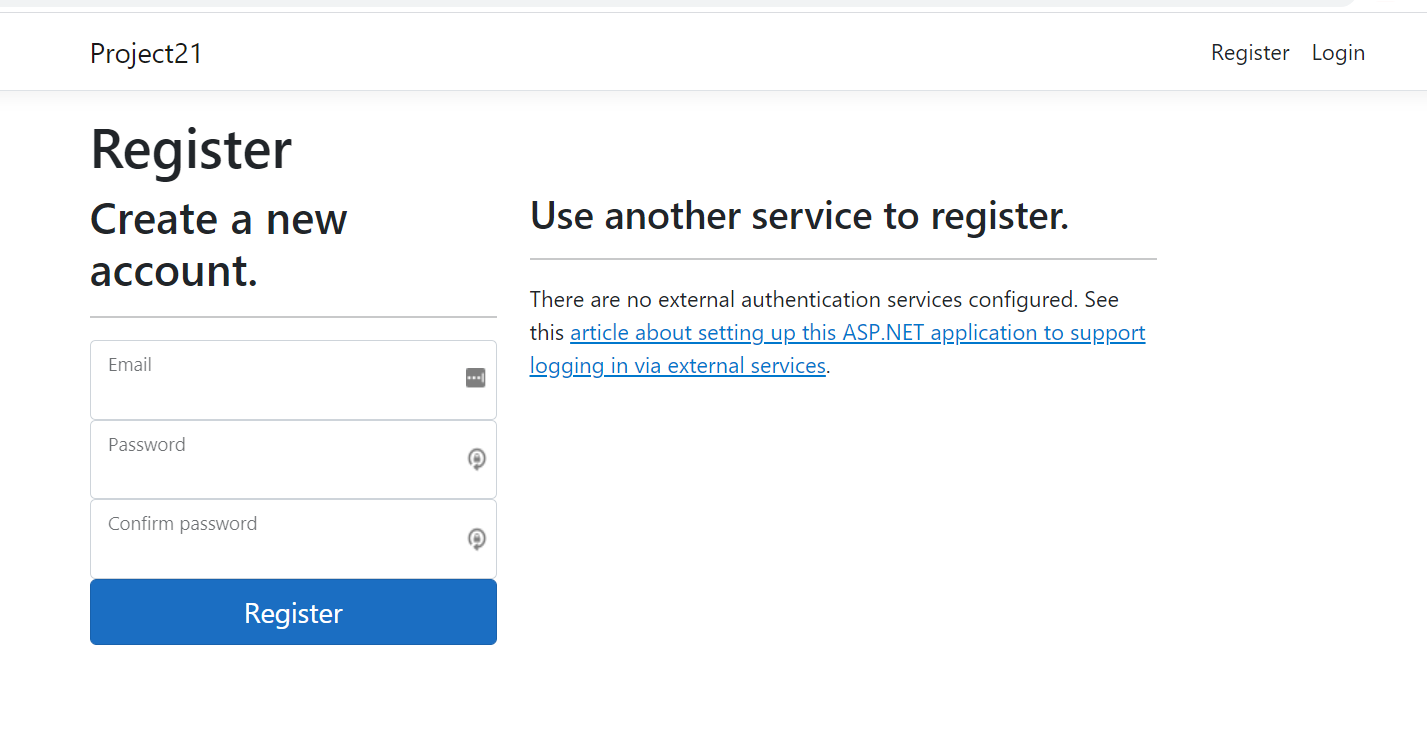 Design issues on Registration/Login pages in Angular SPA template ...