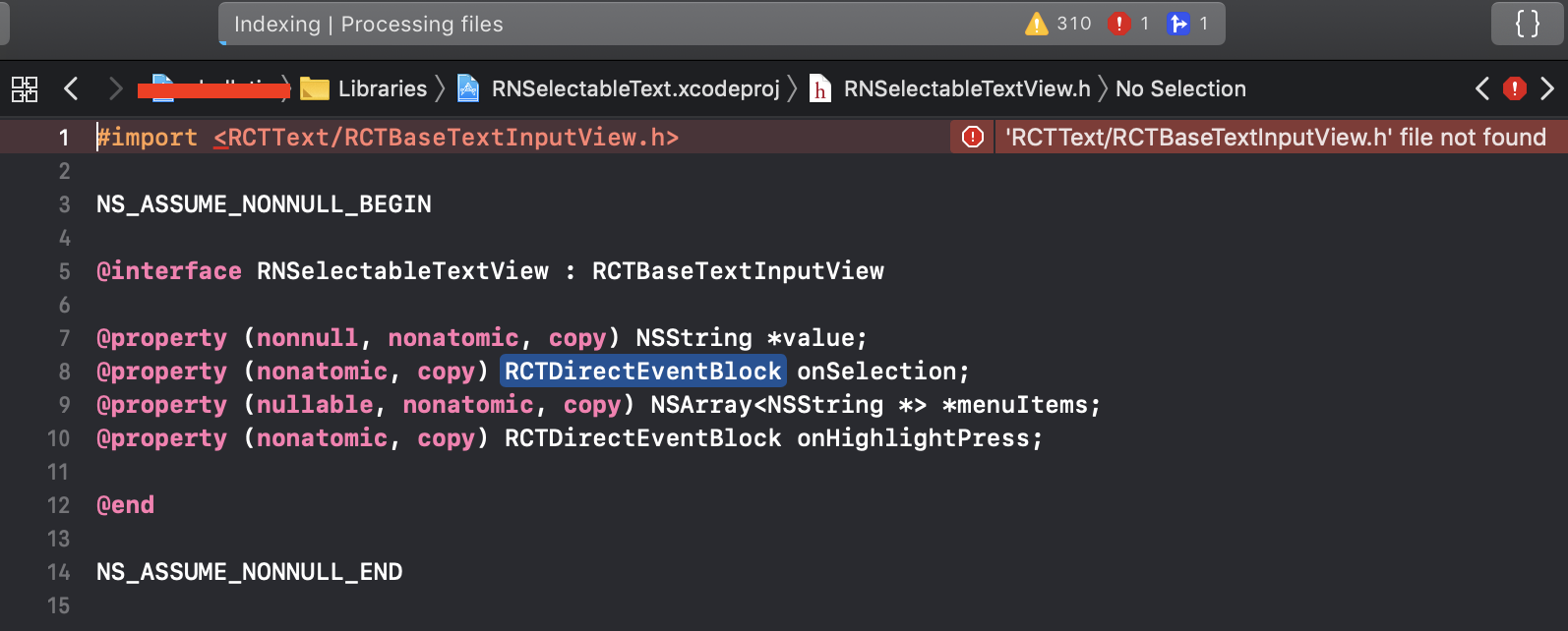 Rcttext Rctbasetextinputview H File Not Found · Issue 28 · Astrocoders React Native