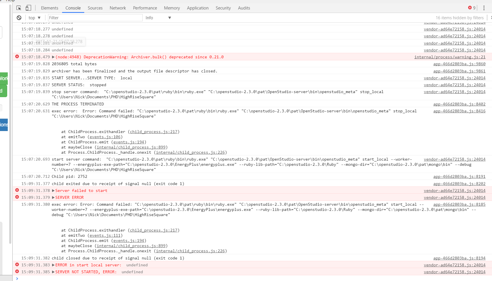 PAT 2.3.0 on Windows - Local Server Not Starting - Server Error · Issue #251 · NREL/OpenStudio ...