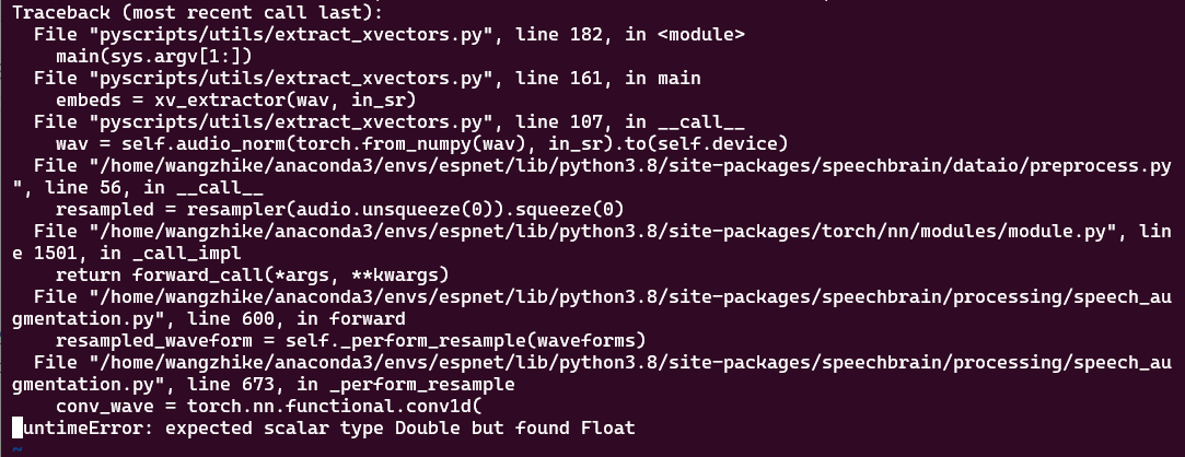 egs2/aishell3/tts1 error occured when extracting x-vector · Issue #5099 · espnet/espnet · GitHub