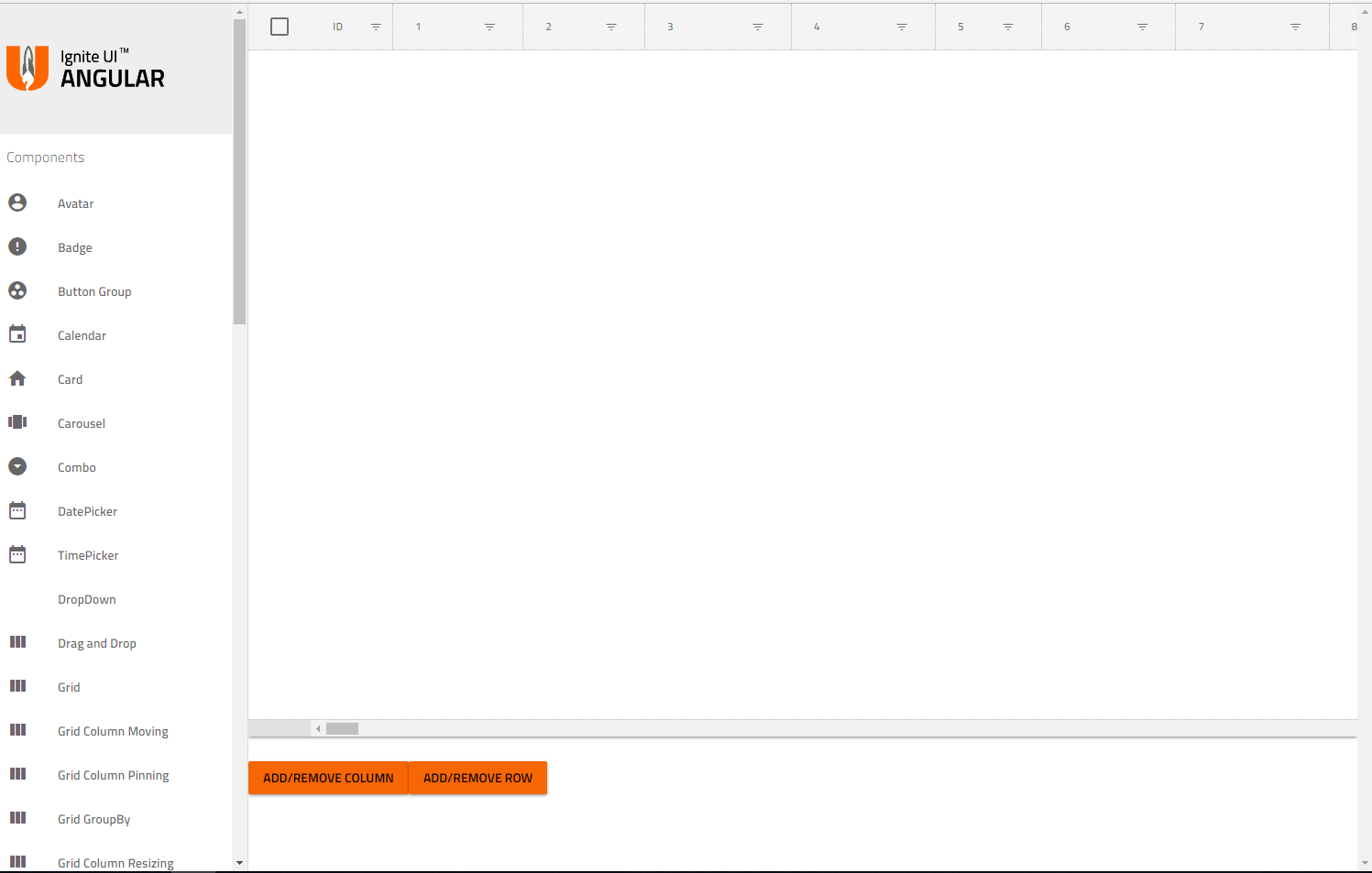 No message is displayed when there is empty grid data without filtering enabled. · Issue #2001 ...