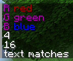 Text variables ending in RGB color doesn't keep it's color if sent to a ...