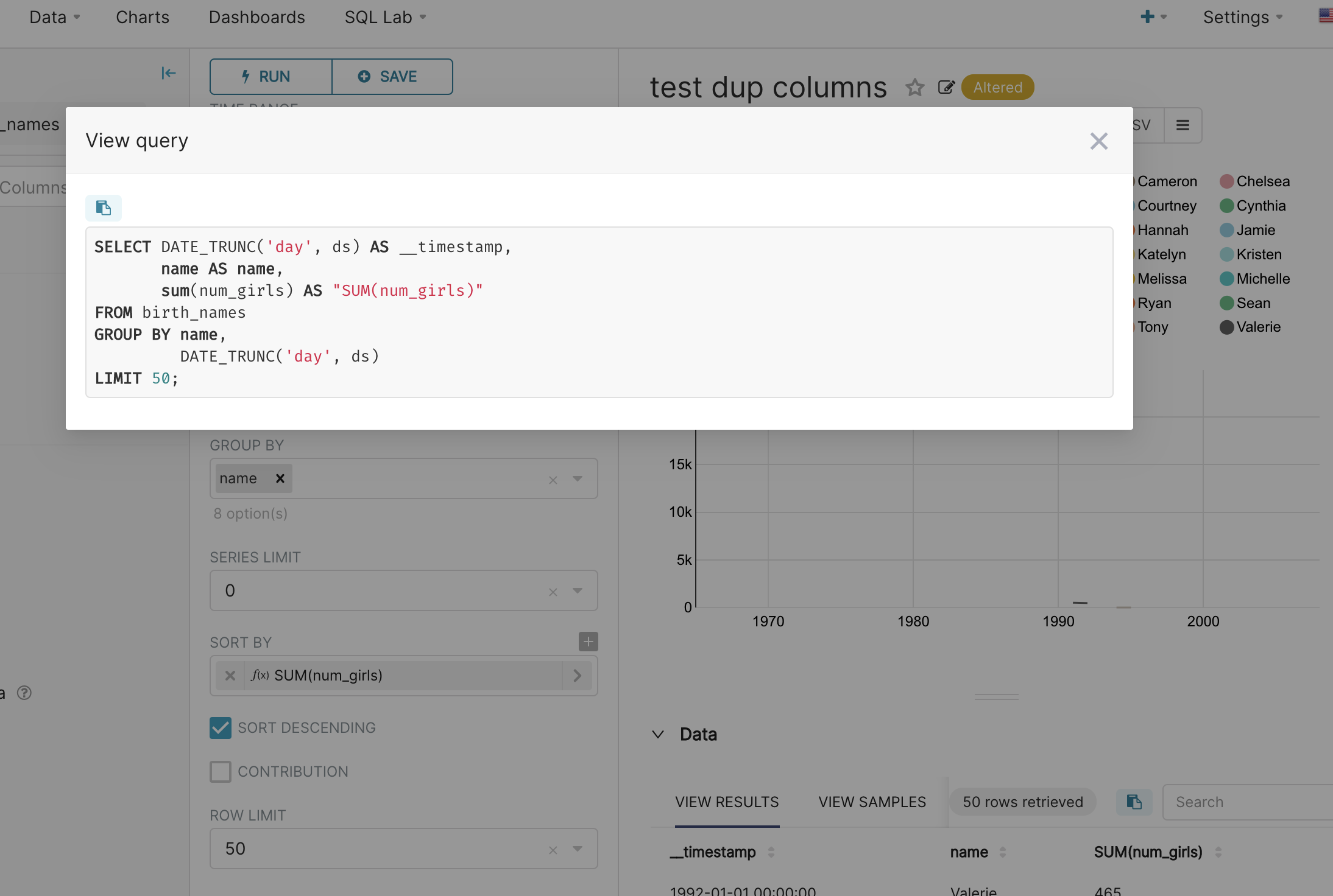 Explore Line Viz Sort By Not Applied When Series Limit Is Not Set