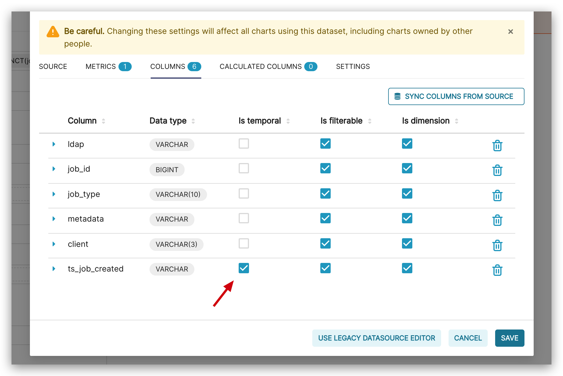 [Explore] Syncing dataset columns removes "Is Temporal" designation · Issue #16774 · apache ...