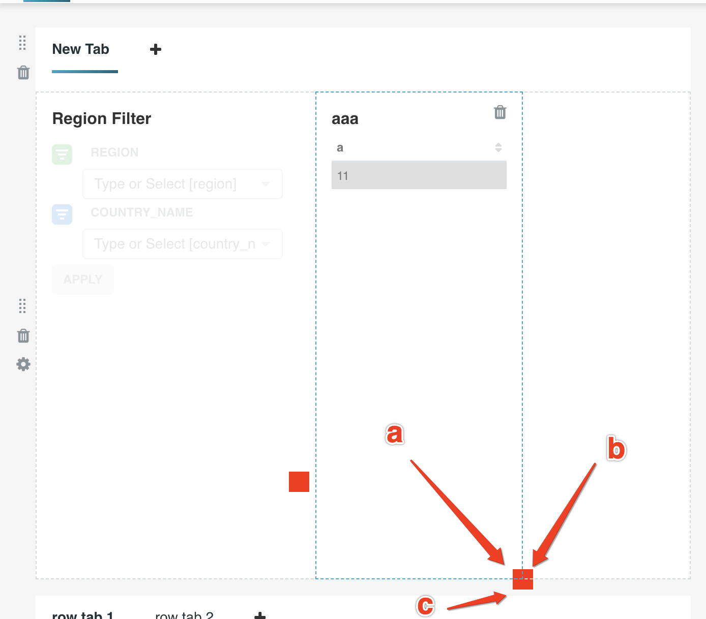 Draggable area too small for chart resizing in dashboard edit mode ...