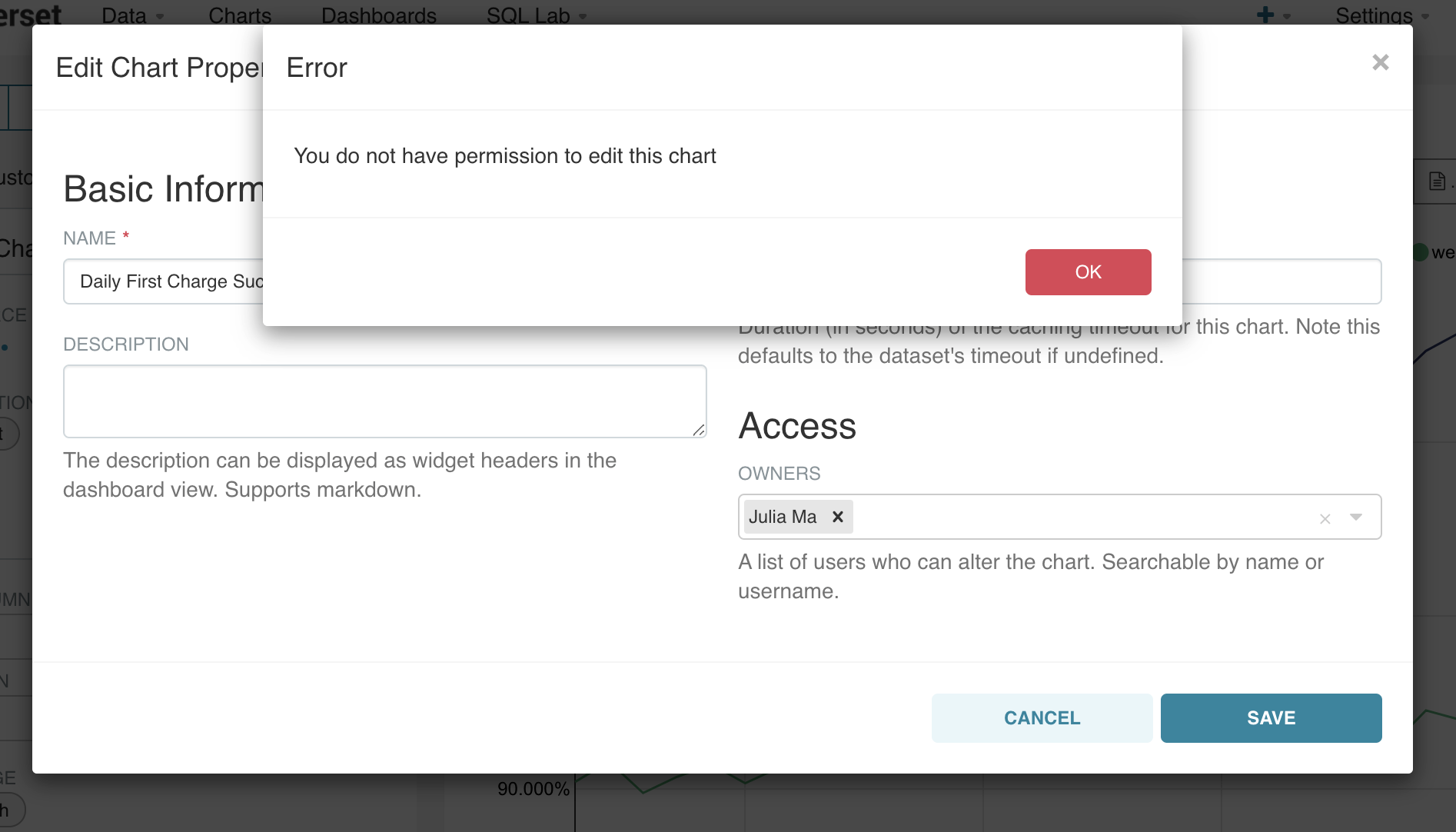 Anyone can now edit anyone's chart · Issue #11490 · apache/superset ...