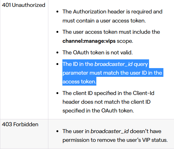 Remove Channel VIP indicates incorrect descriptions for not having ...
