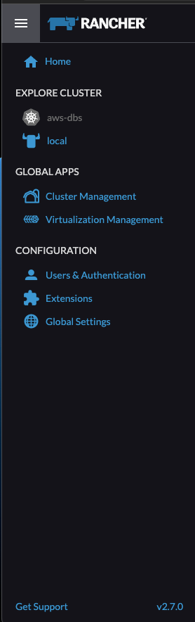 The "Continuous Delivery" doesn't show in the menu · Issue #7616 · rancher/dashboard · GitHub